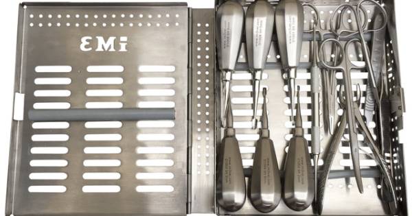 12 pcs Extraction Set- Stubby Handle S/S case